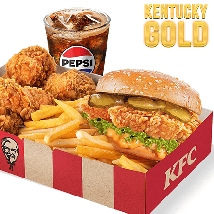 Kentucky Gold Zinger Box with Kentucky Gold Fries - order on-line in KFC