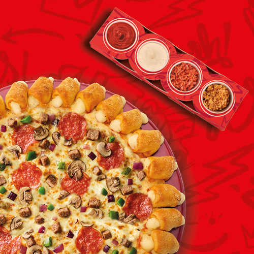 CHEESY BITES DIP & CRUNCH VELKÁ DIP&CRUNCH CHEESY BITES PIZZA w PizzaHut